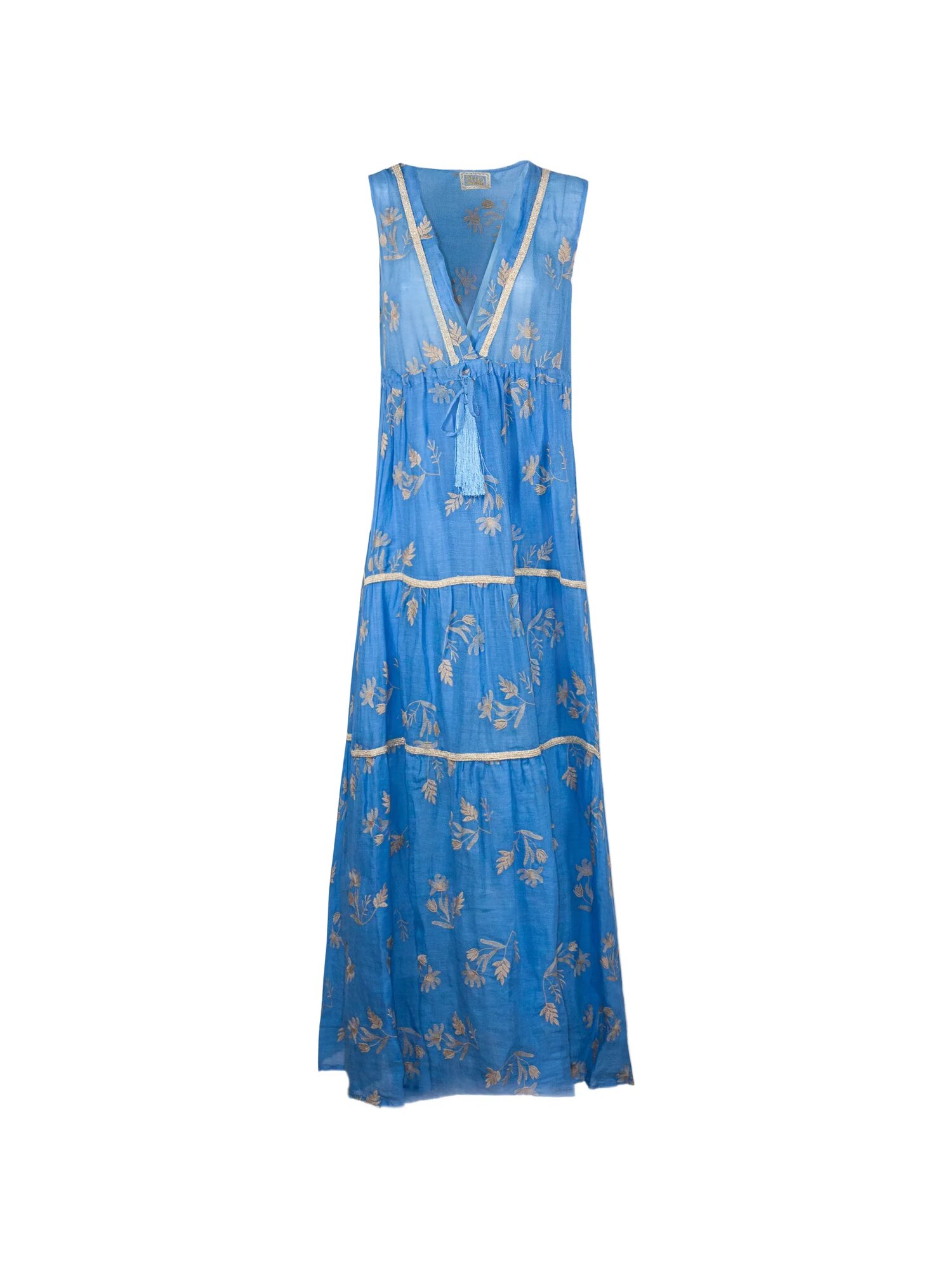 Платье Floral-pattern tiered maxi dress