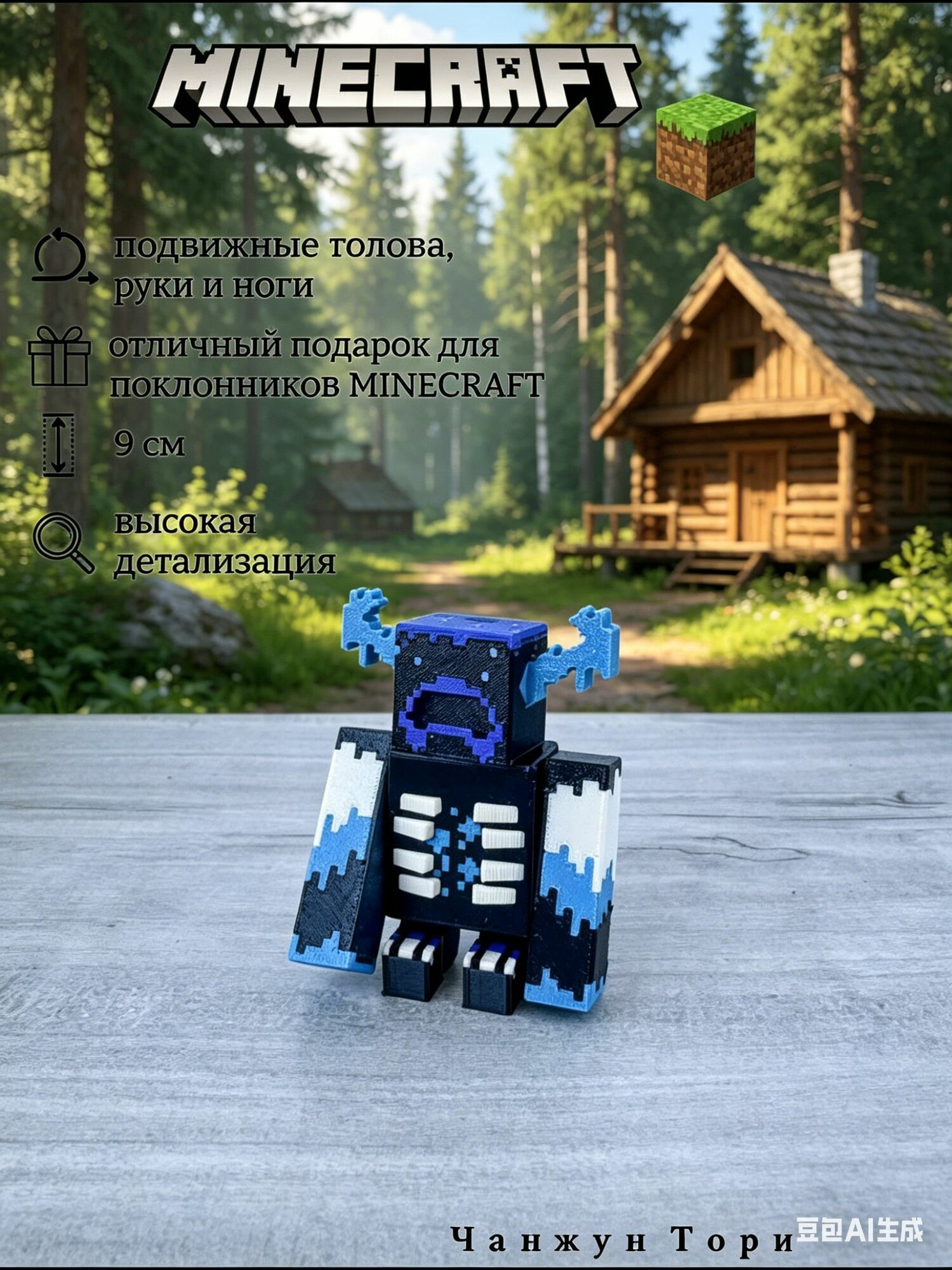 Эксклюзивная фигурка Варден из Майнкрафт