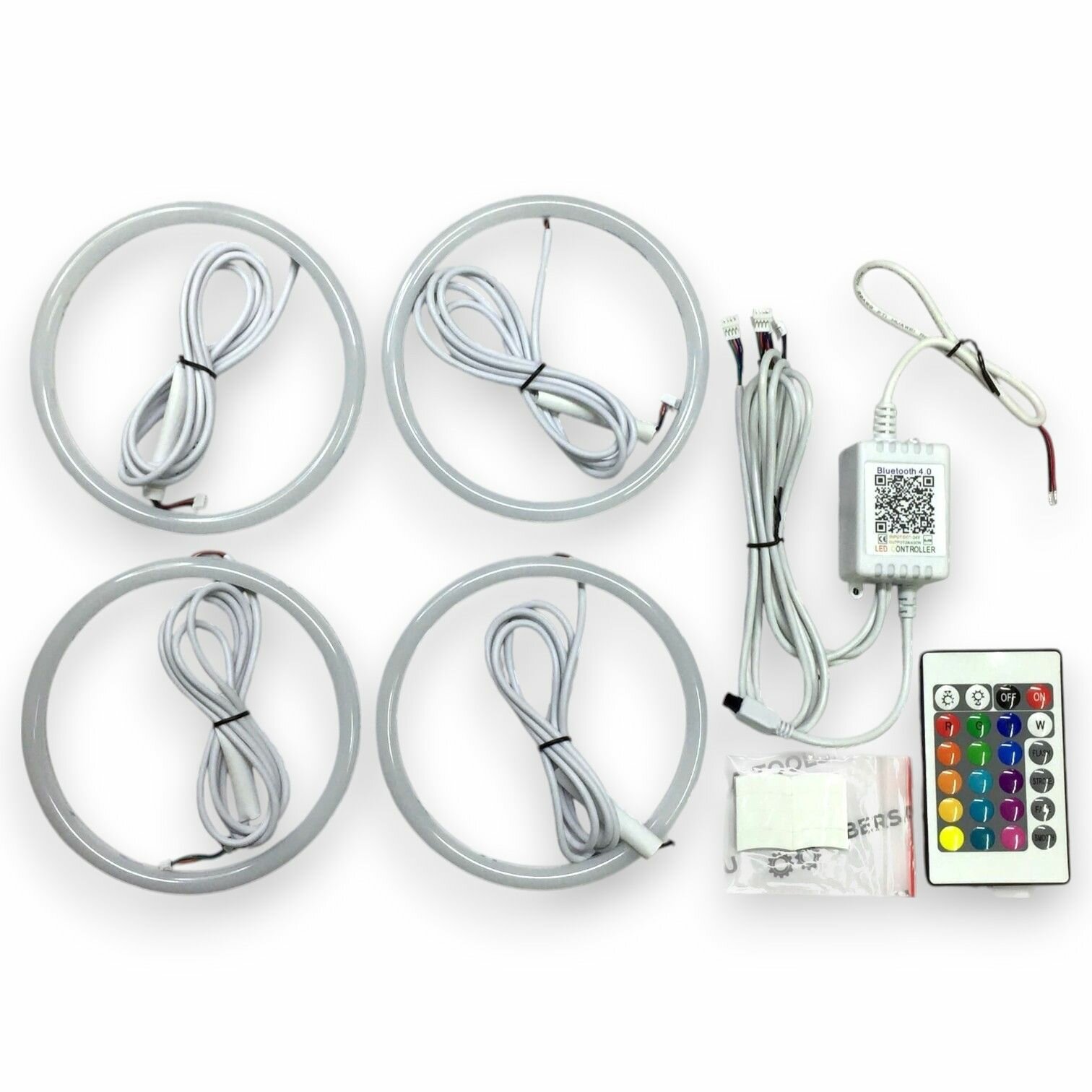 Ангельские глазки Cotton RGB многоцветные для BMW E30, Е32, Е34
