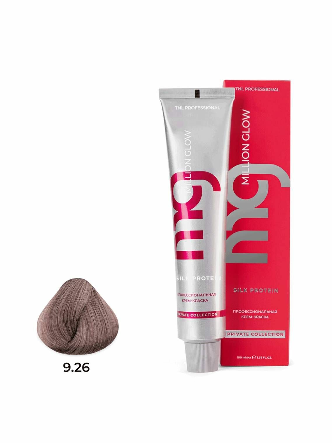 Крем-краска для волос Million glow Private collection Silk protein 9.26