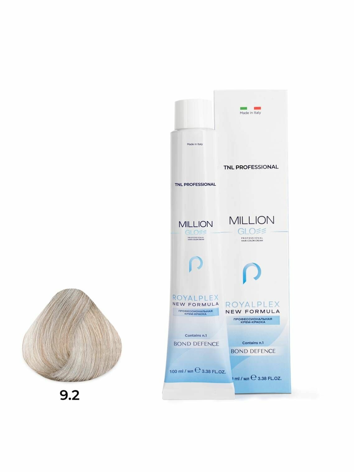 Крем-краска для волос TNL Professional Million Gloss оттенок 9.2