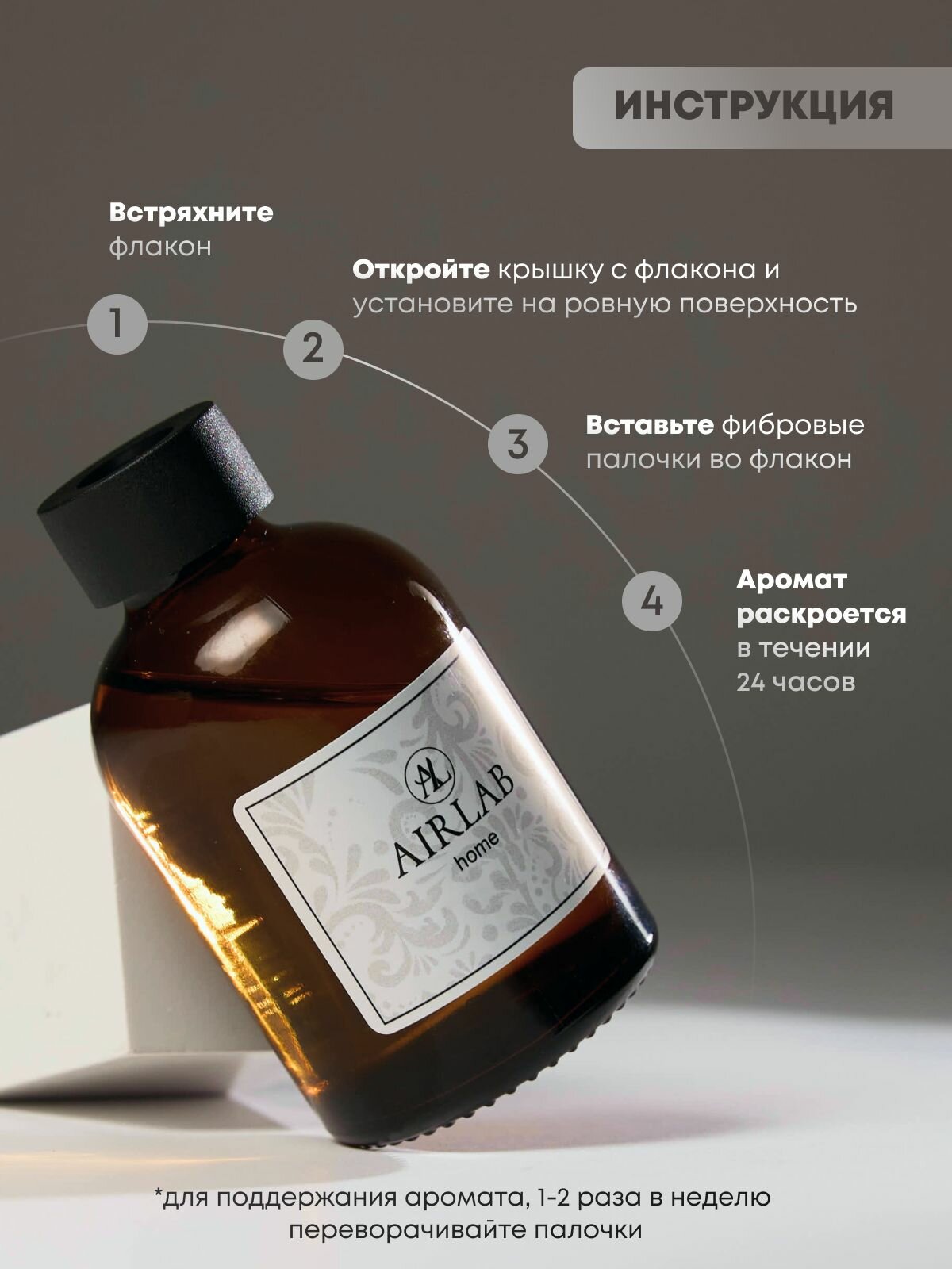 Ароматический Диффузор для дома с палочками "Манго" 50мл Airlab — фото 1