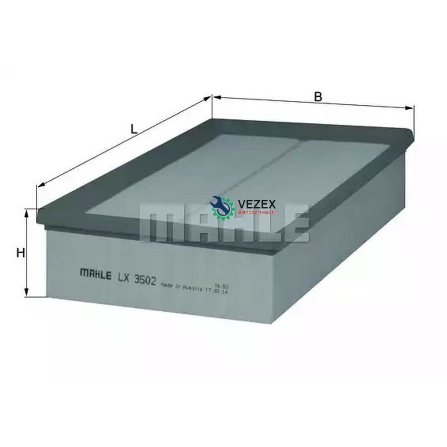 MAHLE LX3502 Фильтр воздушный