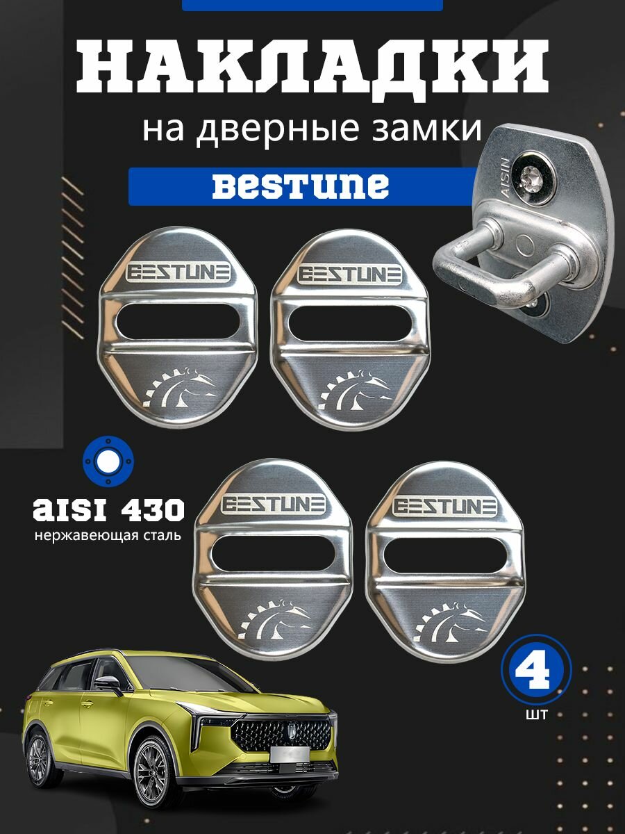 Нaклaдки на петли замков дверей автомобиля для Бестюн / Bestune
