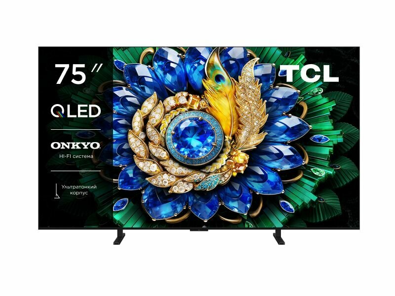 TCL Телевизор 75A400M QD-MiniLED (2026) Slim 75 4K UHD, черный