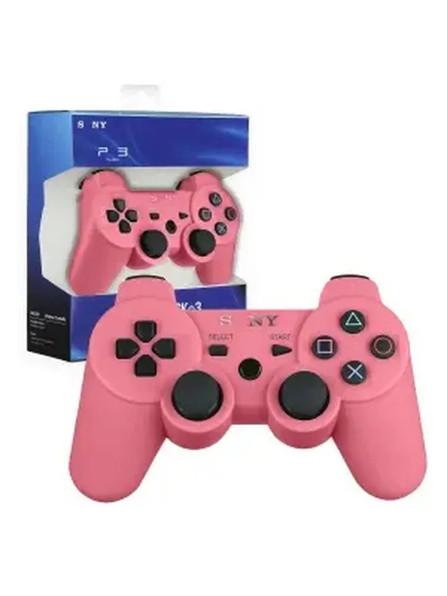 Беспроводной розовый джойстик для PS3