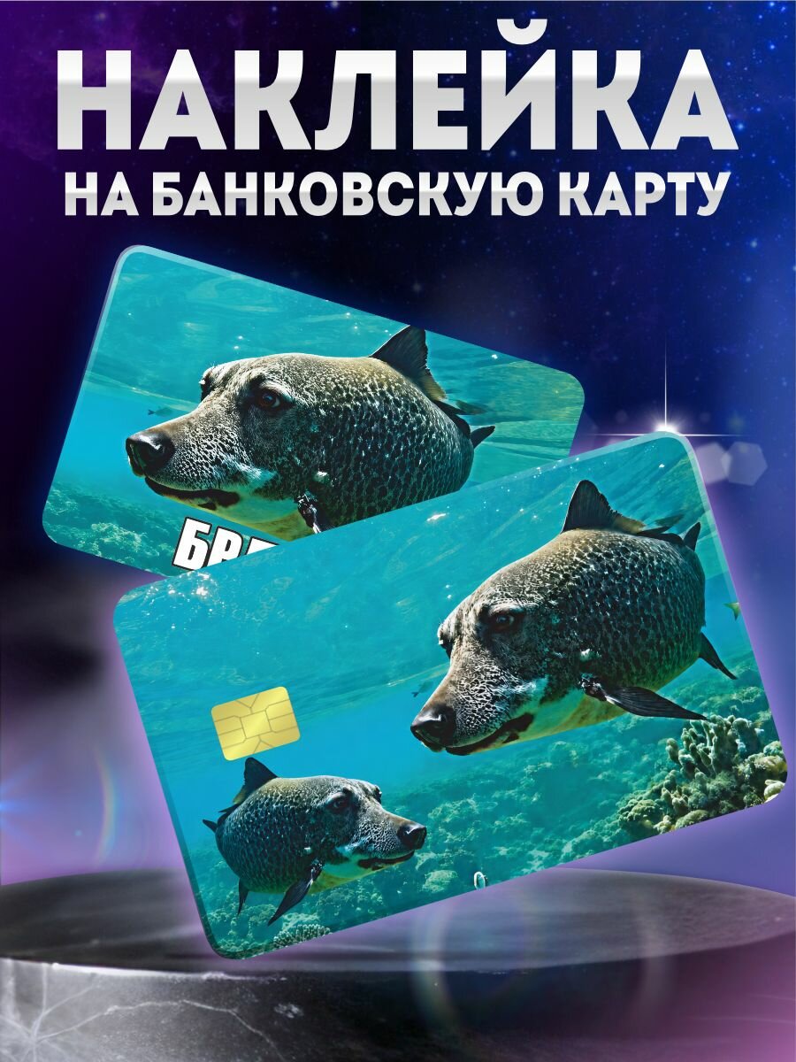 Наклейка на карту банковскую Брдыщ мем