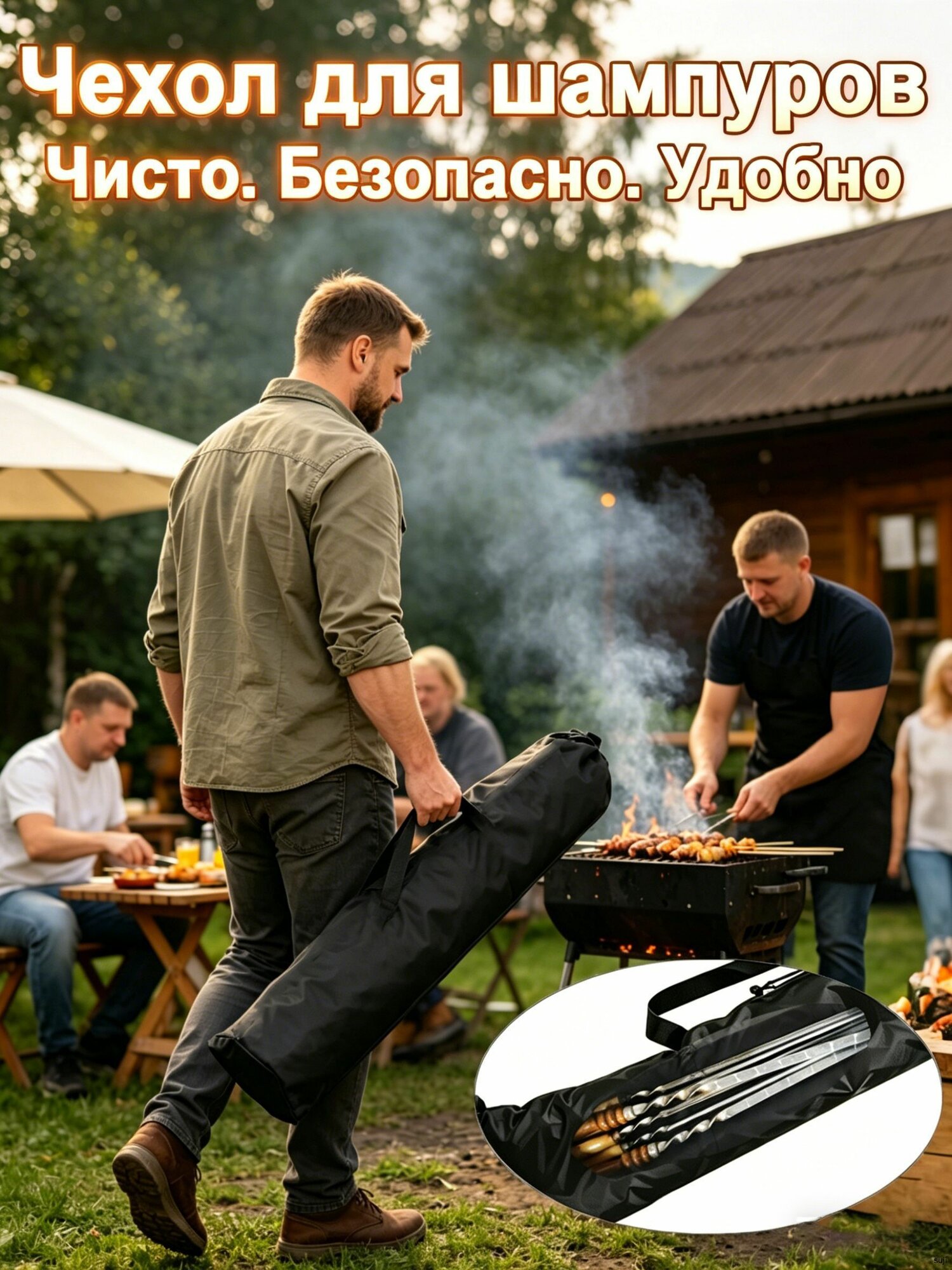 Чехол для принадлежностей барбекю 1 предм. на 1 перс.