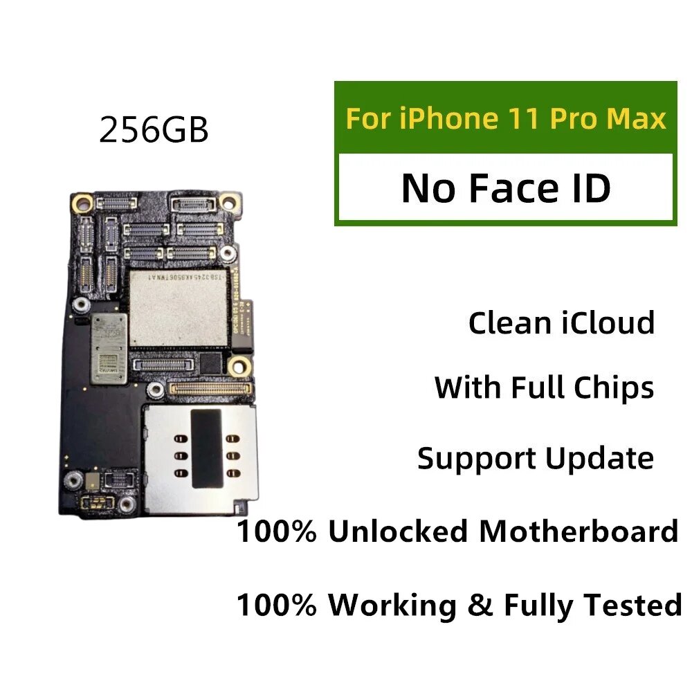Материнская плата для iPhone 11 Pro Max с улучшенной стабильностью работы, 11PM 256G-NO Face