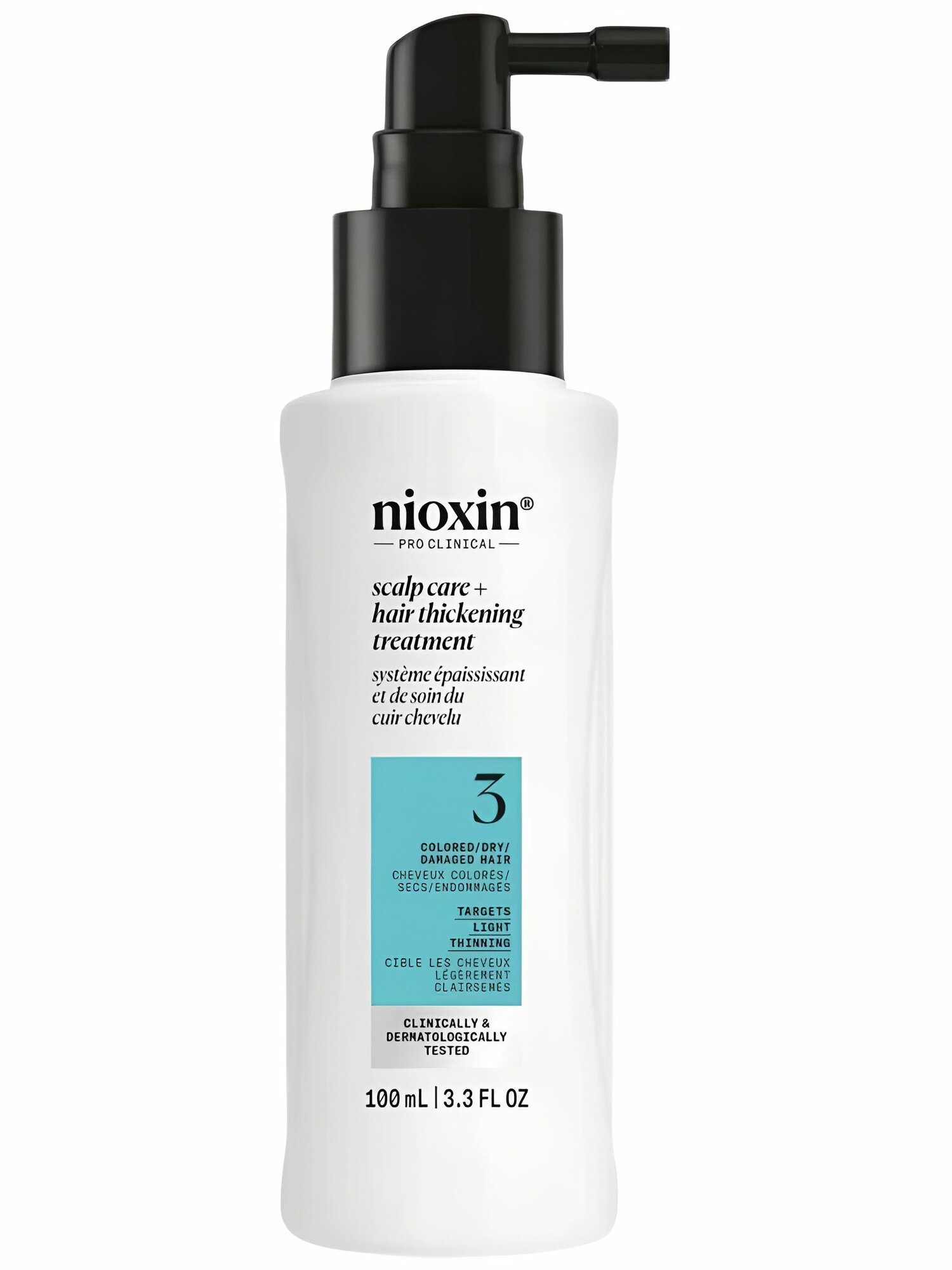 Nioxin - System 3 Care + Hair Thickening Treatment, Маска для восстановления и блеска окрашенных волос, 100 мл