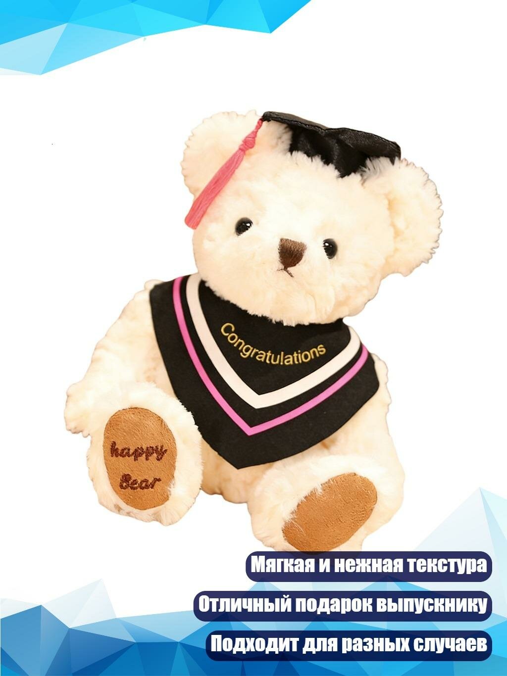 Плюшевый мишка в шапочке выпускника, Докторская шляпа 6