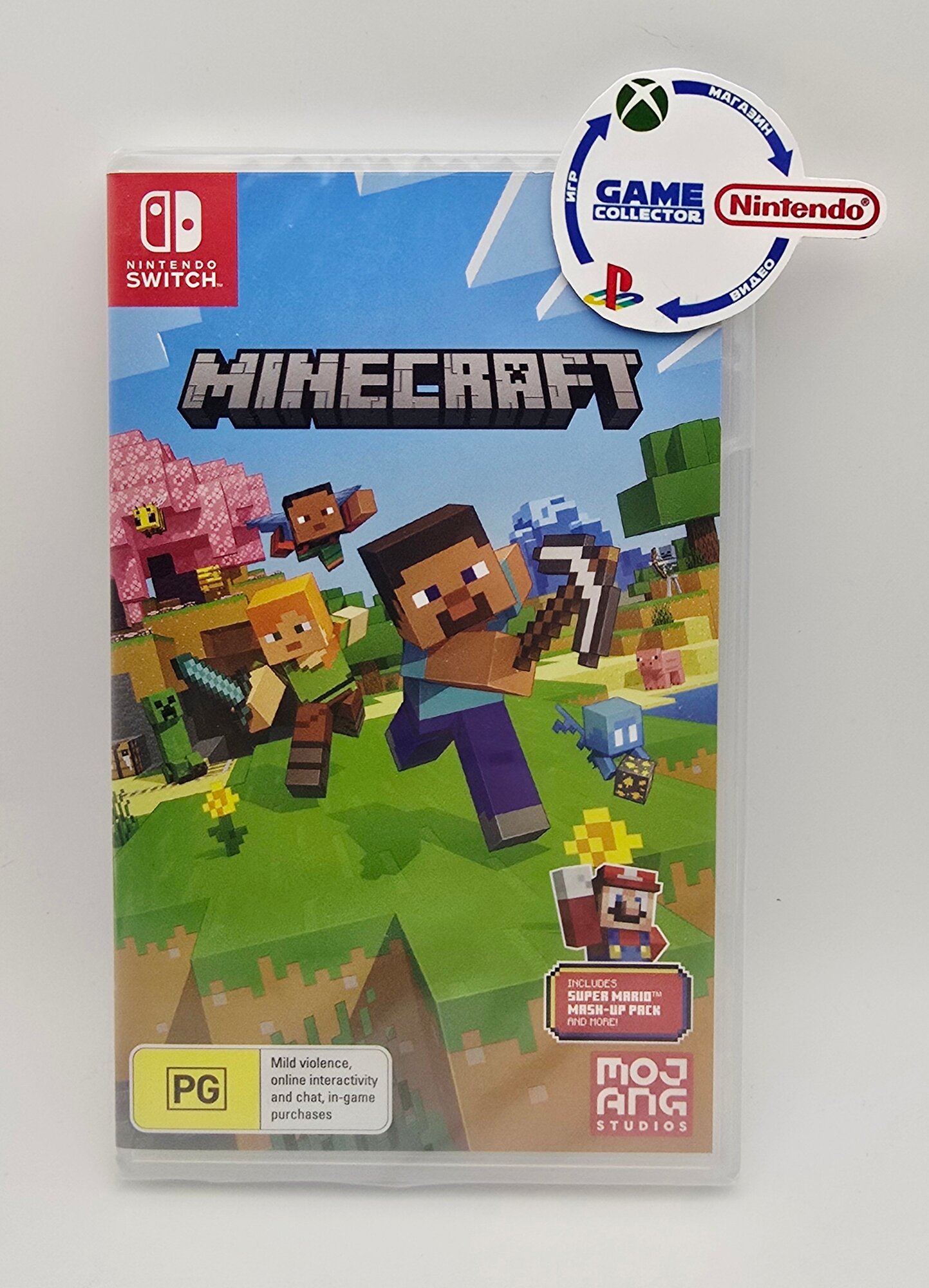 Игра Minecraft для Nintendo Switch на картридже на русском языке.