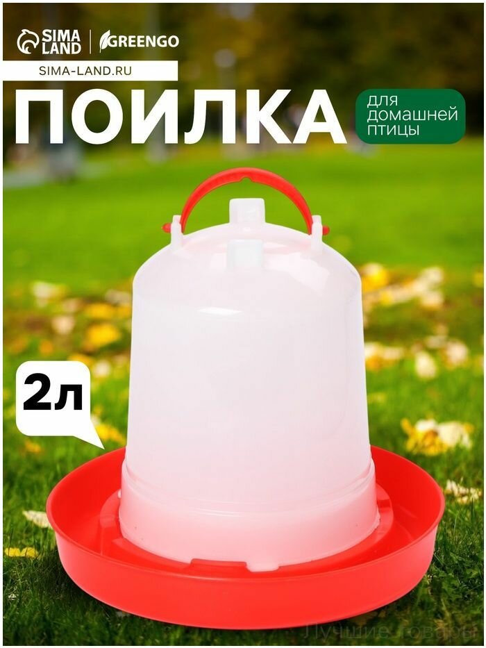 Качественная поилка, 2 л для птицы