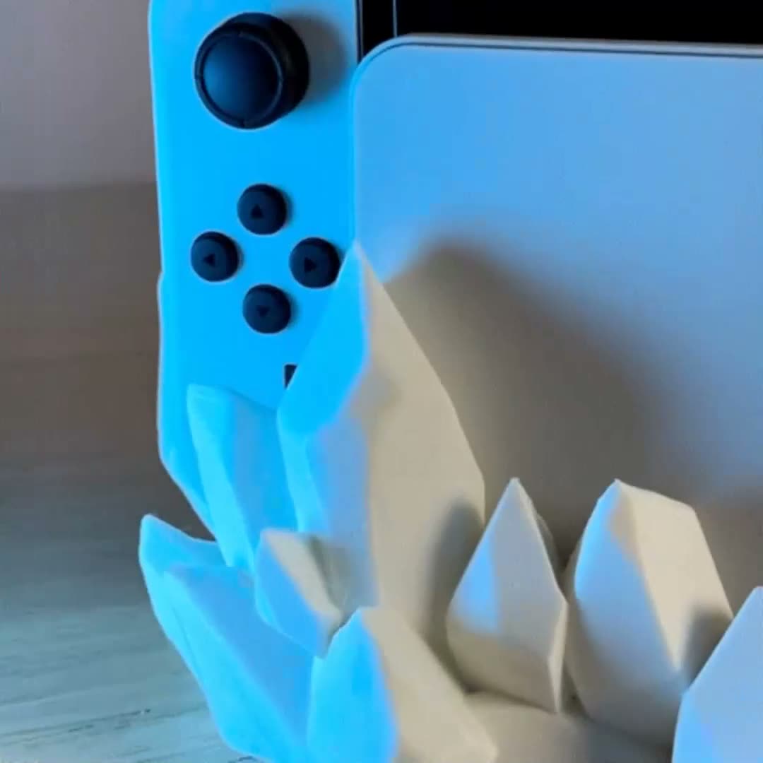 Кристальная док-станция для консоли Nintendo Switch OLED и стандартная версия, 3D печать, устойчивая подставка для игр — фото 1
