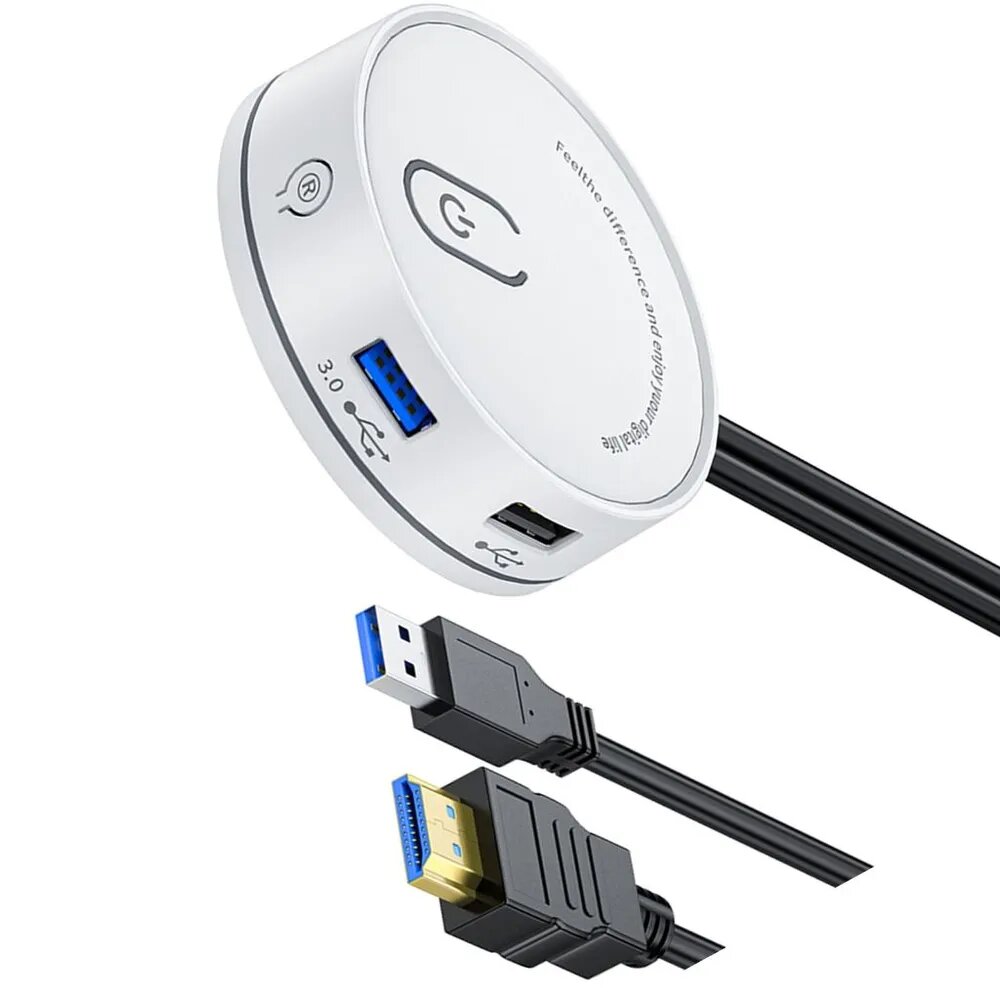 Кнопка запуска ПК со встроенным USB-портом и дополнительным аудиовыходом 3,5 мм