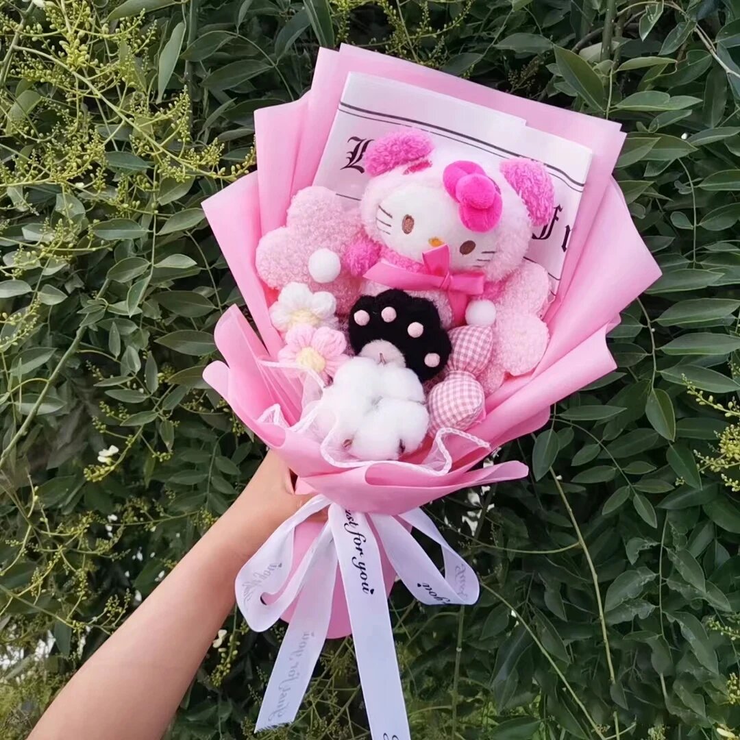 Плюшевый букет Hello Kitty, розовый, Hello Kitty-23