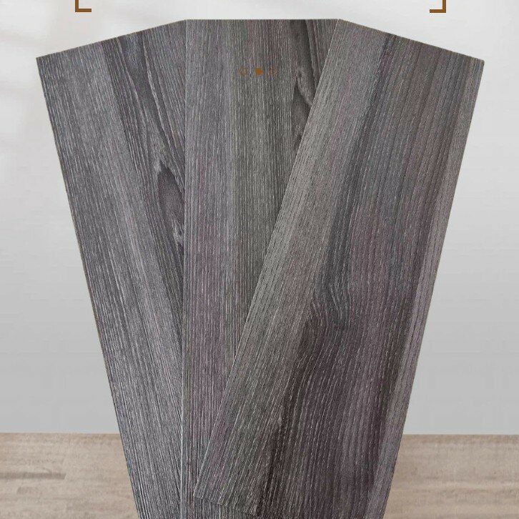 Ламинат Conflate для пола и стен, самоклеящийся, ПВХ, 45x15 см, серый, 30 шт