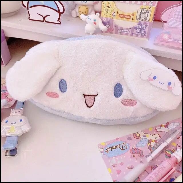 Лицензированный Sanrio многофункциональный пенал-косметичка 20 см с Куроми, Май Мелоди, Синнамороллом, милые канцелярские принадлежности для студентов
