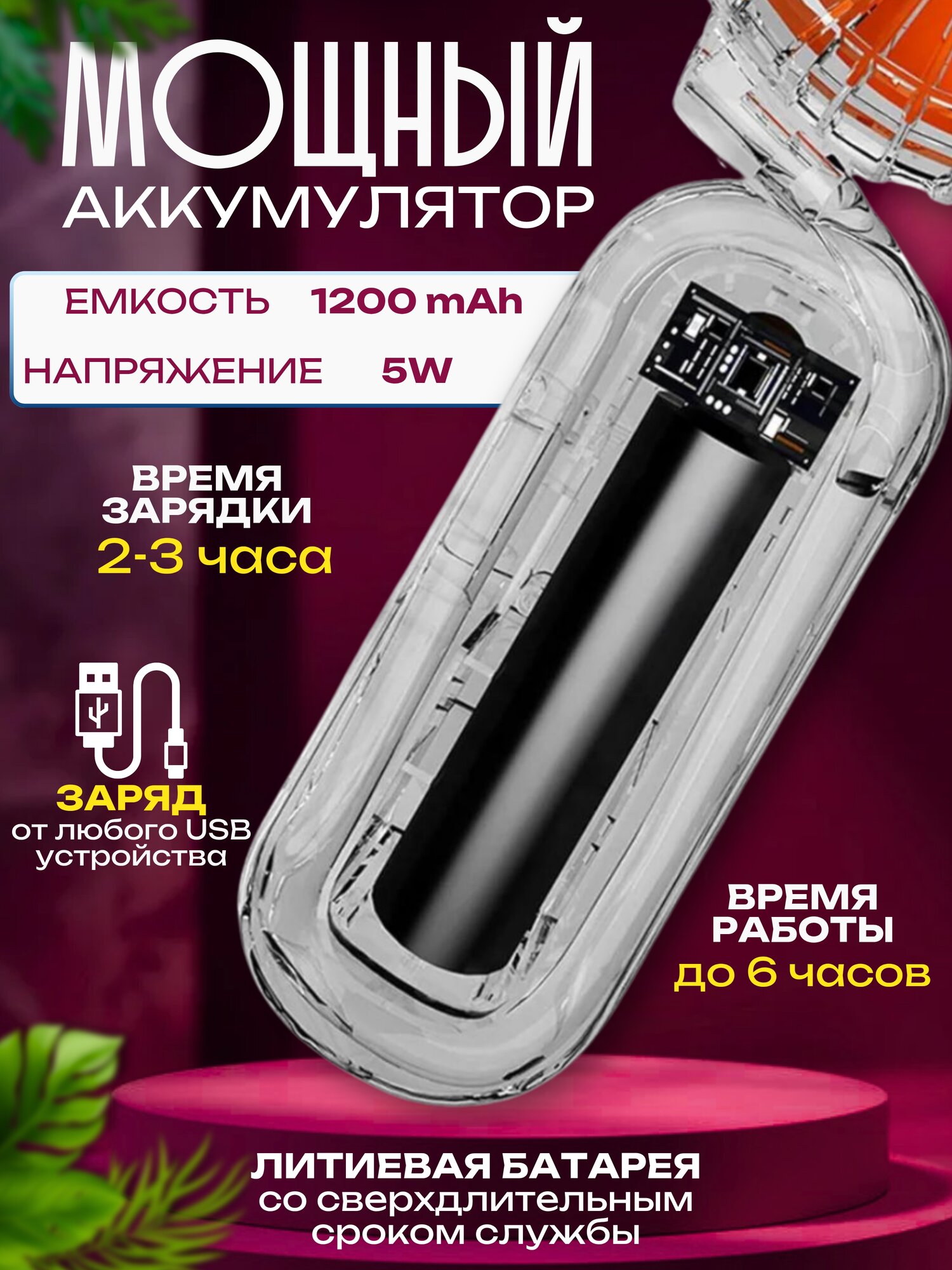 Мини вентилятор на шею — фото 1