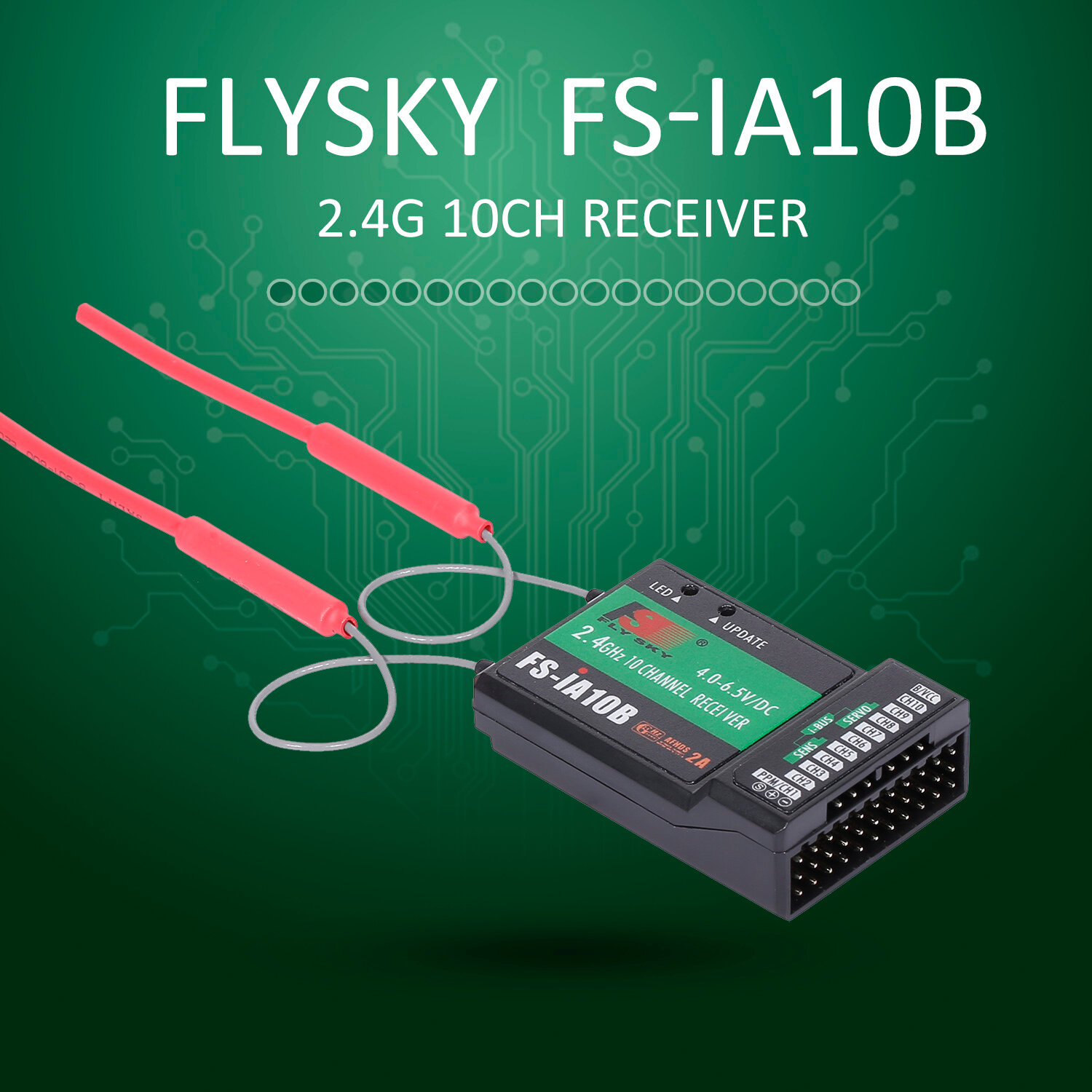 Flysky FS-IA10B приемник 2,4G 10CH для Flysky FS-I6 FS-I6S FS-I6X FS-I10 Передатчик