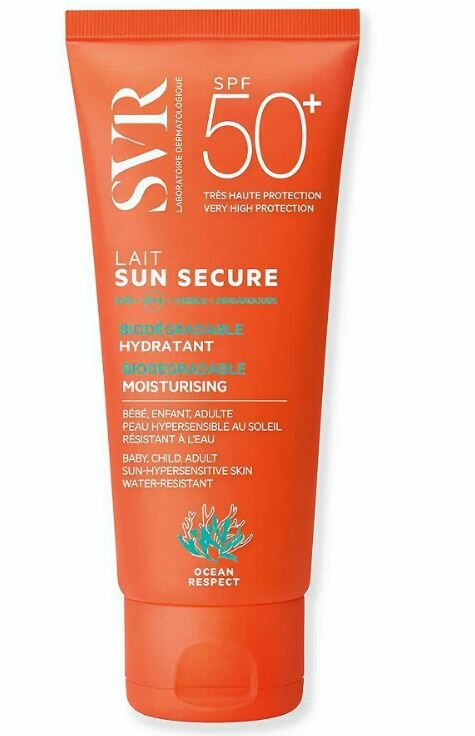 SVR Sun Secure Sun Milk SPF50+ 250 мл Солнцезащитное молочко для чувствительной кожи с высокой степенью защиты