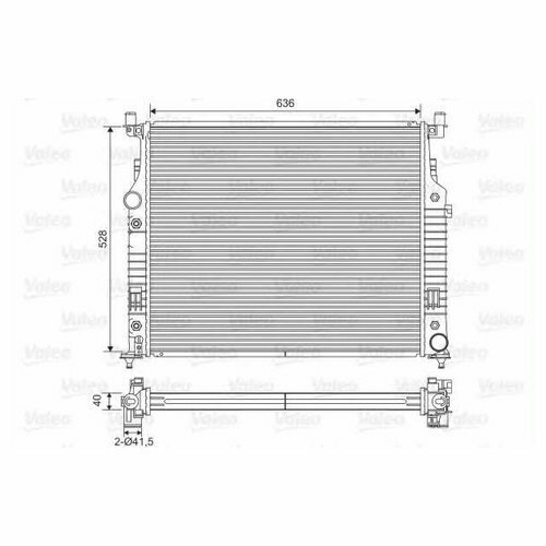 Основной радиатор (двигателя) Valeo 701569 для Mercedes GL-CLASS X164, M-CLASS W164, R-CLASS W251, V251