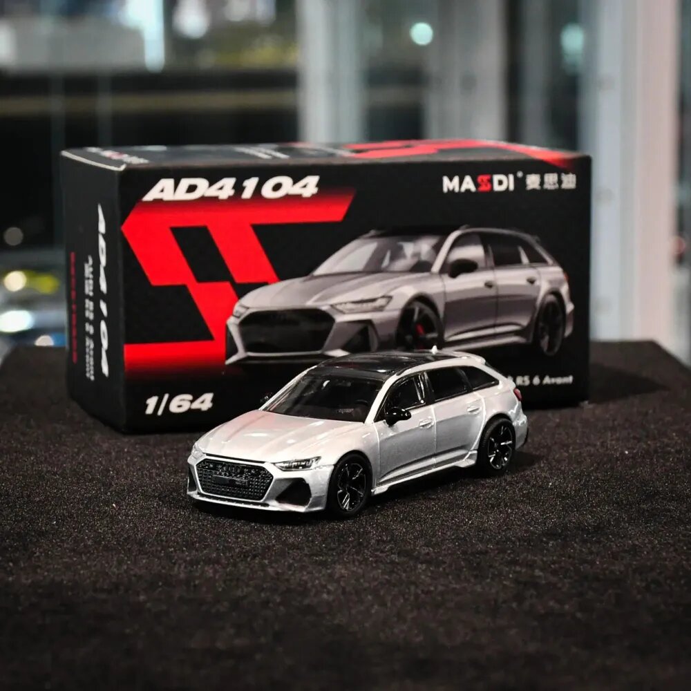 MASDI 1:64 Audi RS6 Silvery Коллекционная машинка