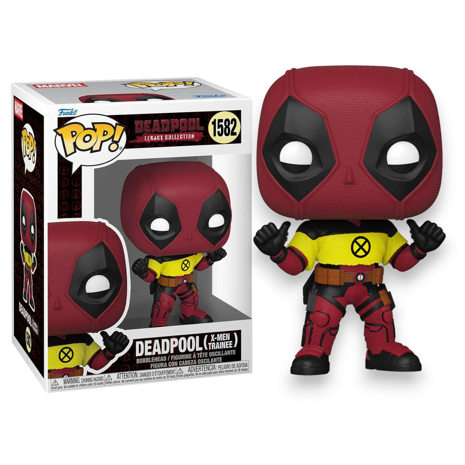 Фигурка Дэдпул в футболке новичок "Deadpool X-Men Trainee" от Funko POP! 1582 коллекционная
