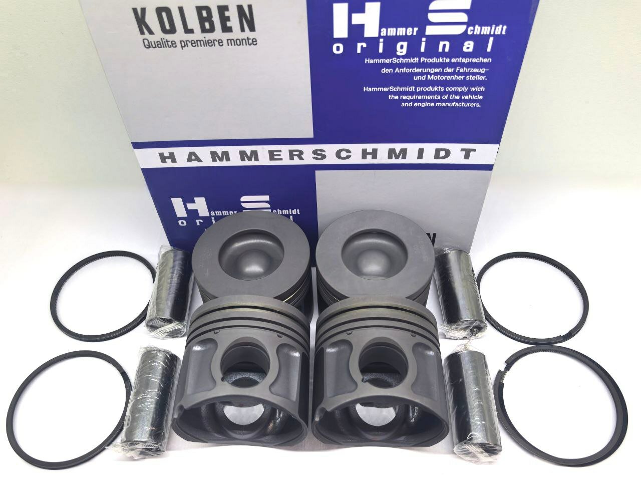 Поршни с кольцами +0.50 Ford 2.2 транзит дизель (LAND ROVER) на моторы CYRA PGFA SRFA UHFA + 0.50 ремонтные/ Под расточку HAMMERSCHMIDT Premium