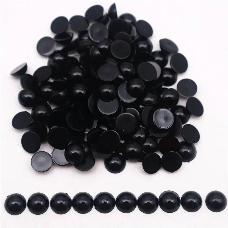 Пластиковые безопасные глаза для кукол 5мм 6мм 8мм 10мм 12мм 8mm 200pcs