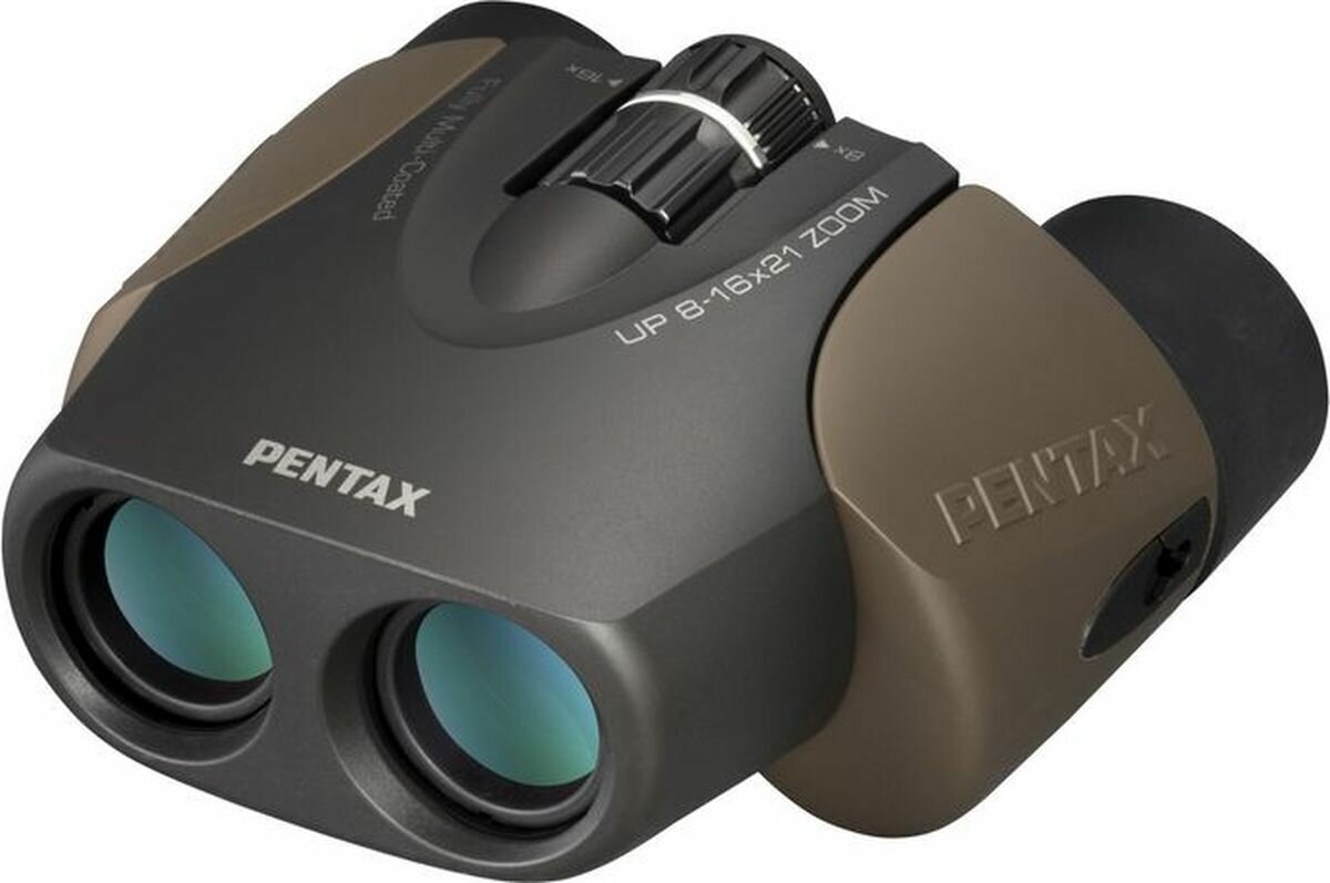 Бинокль Pentax UP 8-16x21, коричневый