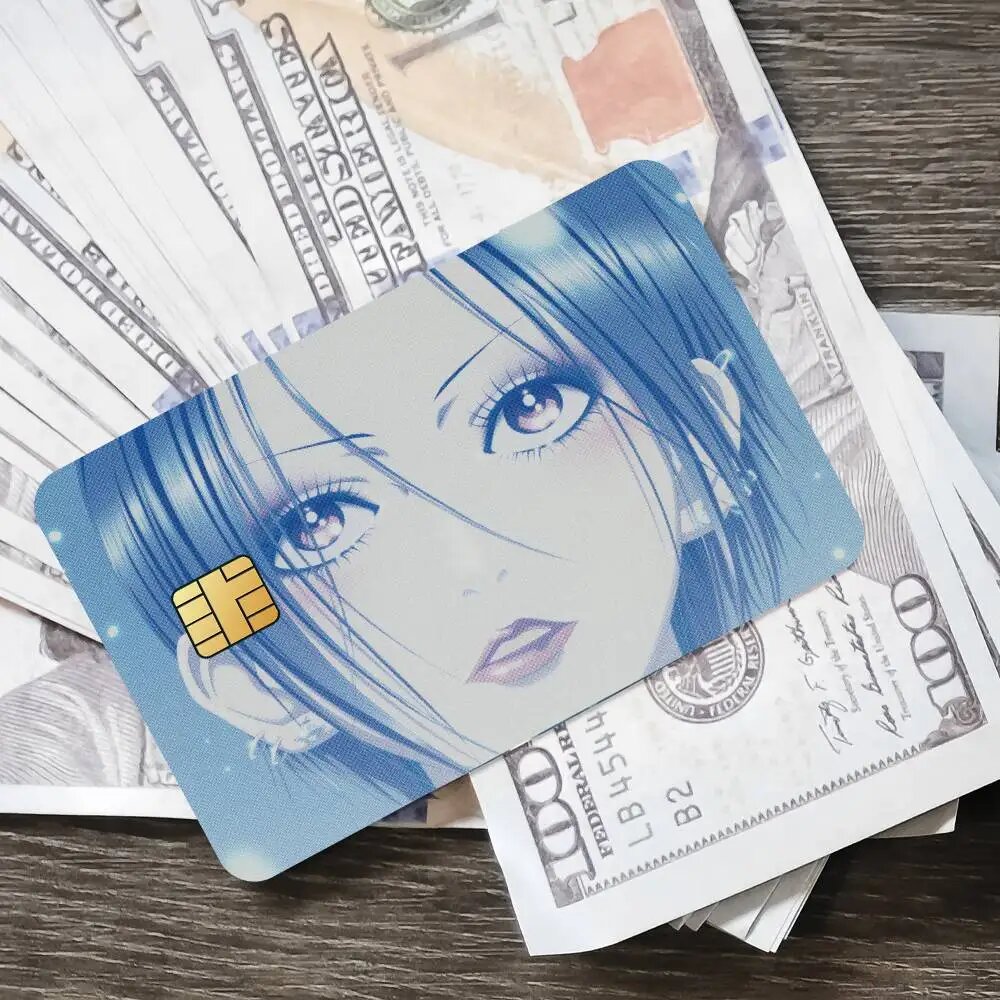 Набор наклеек Anime NANA для кредитных карт Темно-синий, z4