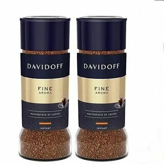 Кофе растворимый Davidoff "Fine Aroma", стеклянная банка, 100г, 2шт.