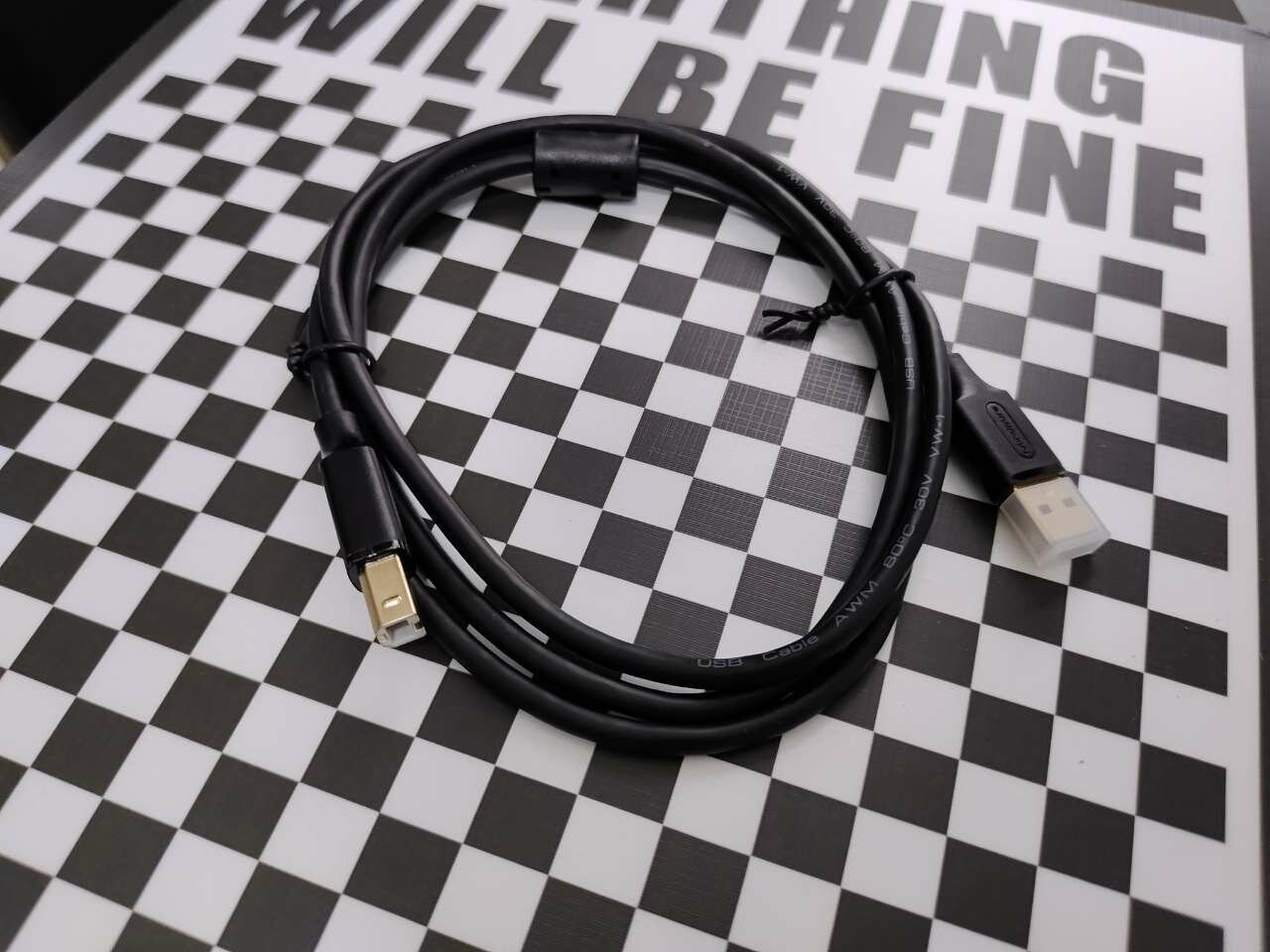 USB-кабель для принтера с медью без кислорода, золотым разъемом, длиной 3 м для подключения компьютера и принтера