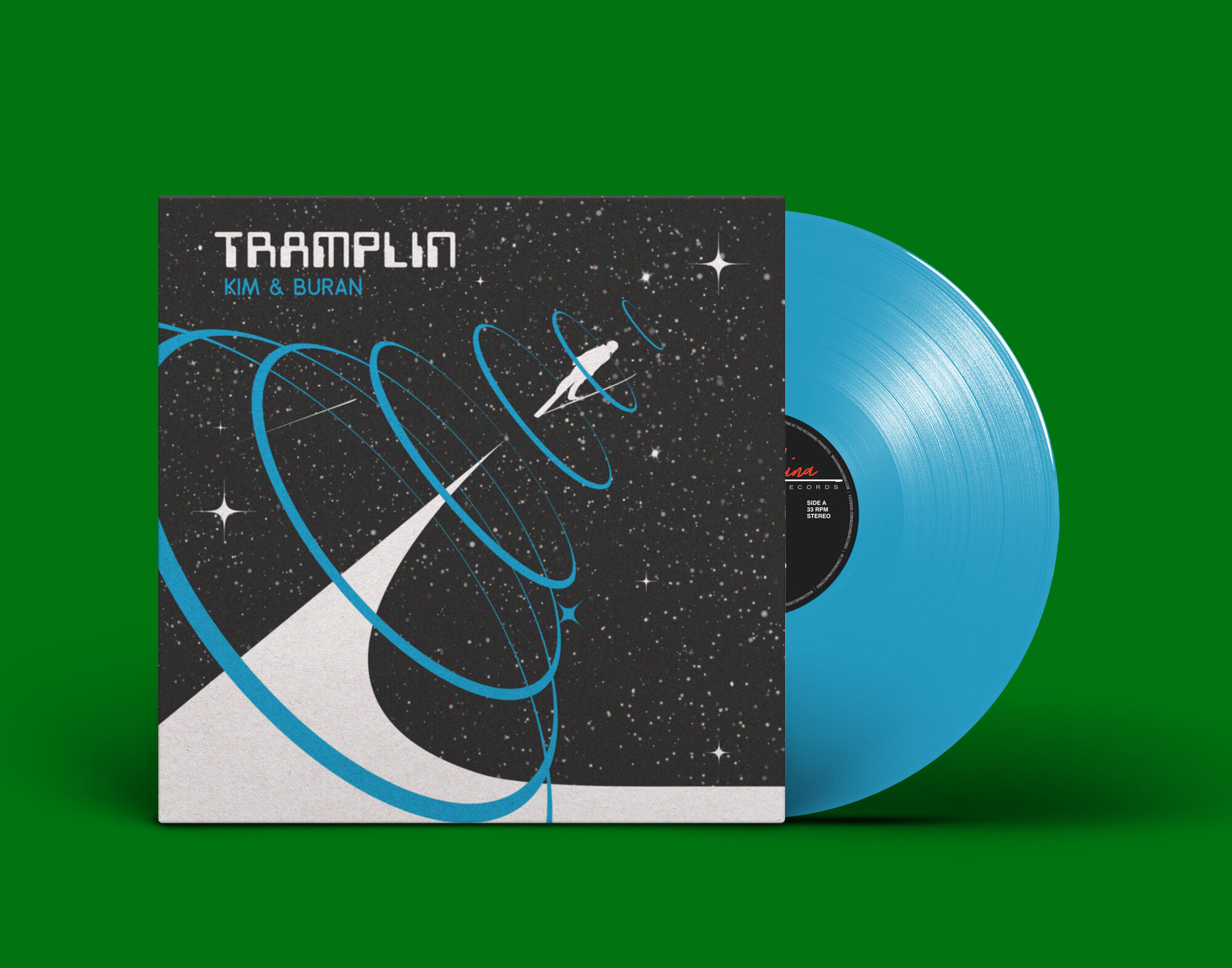 Виниловая пластинка: KIM & BURAN — «Tramplin» (2022) [Limited Blue Vinyl]
