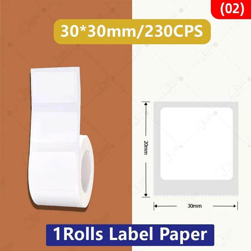 Niimbot B1/B21 термопринтер для этикеток Белый, White-30x30-1R
