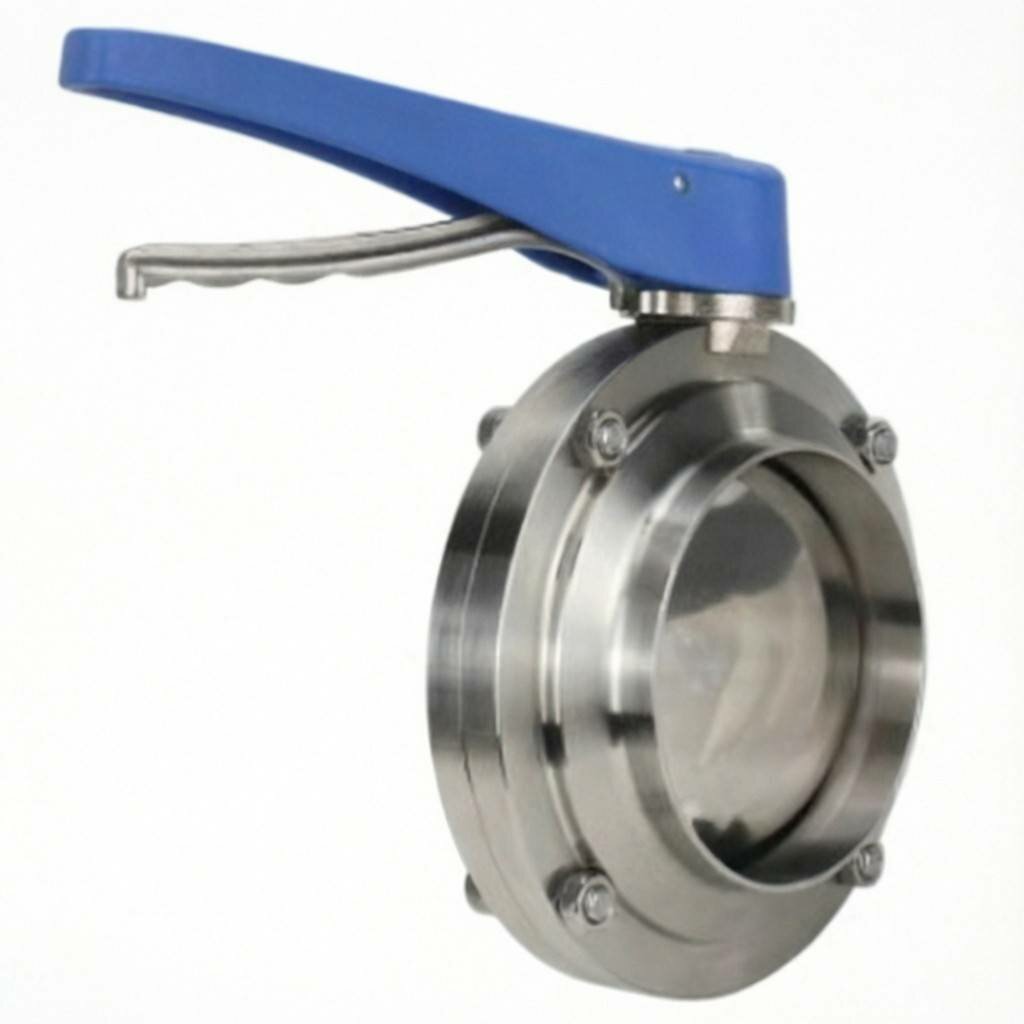 Затвор дисковый поворотный DN.ru 304-304-EPDM-2W-W-H Ду125 Ру10 с рукояткой