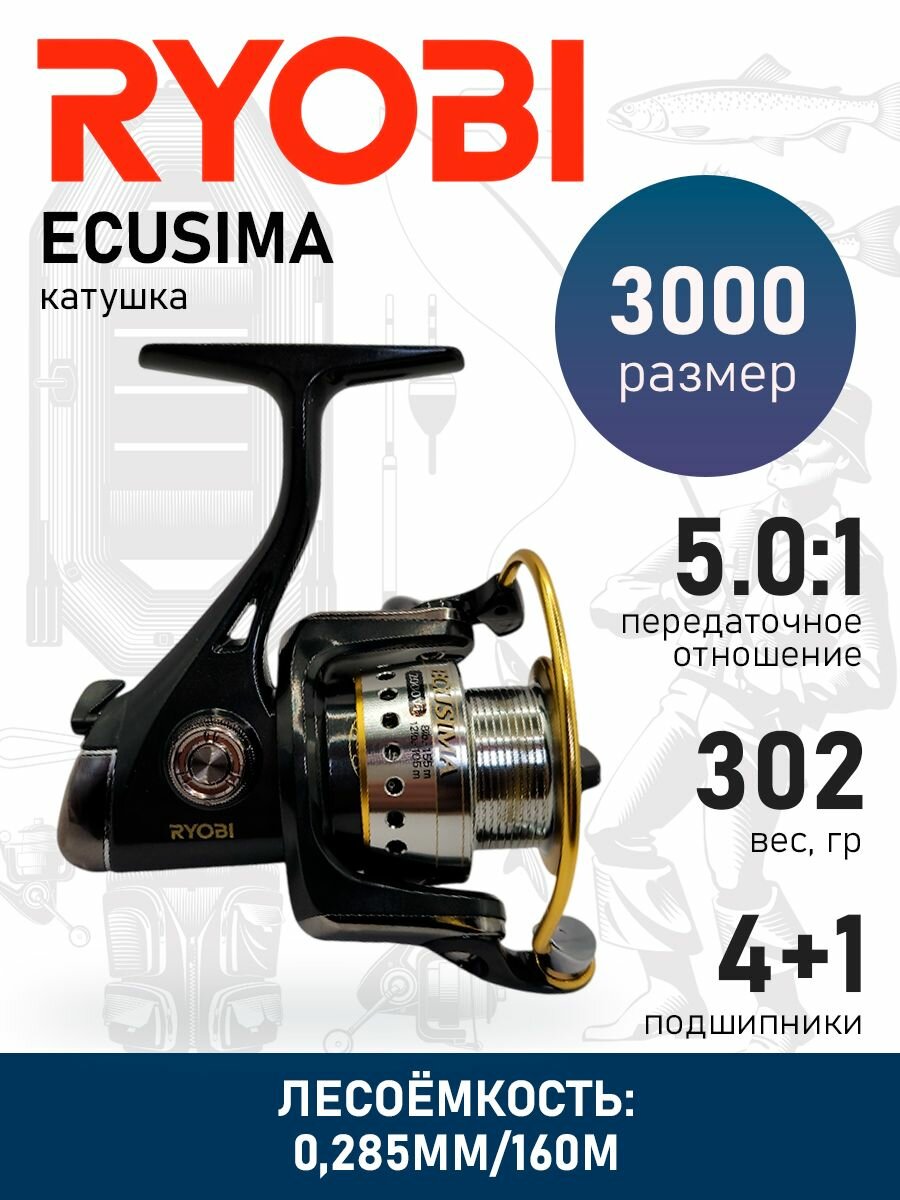 Катушка Ryobi Ecusima 3000