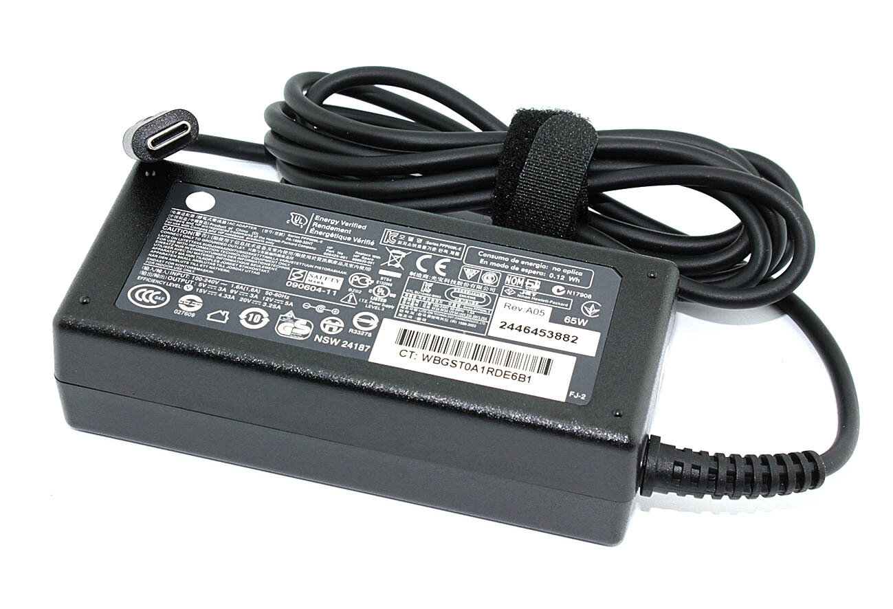 Блок питания для ноутбуков HP 20V 3.25A 65W Type-C