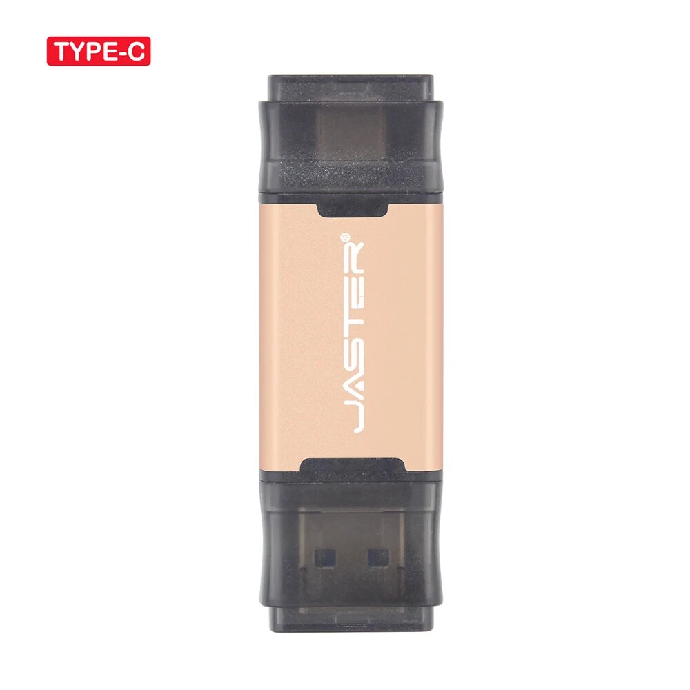 USB-флешка JASTER P050 128 ГБ TYPE-C 128MB(NOT GB), Желтый, Золотой