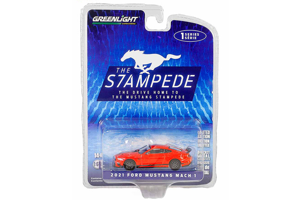 Модель коллекционная GREENLIGHT Ford mustang mach 1 2021 race red (длина модели 6-10 см)