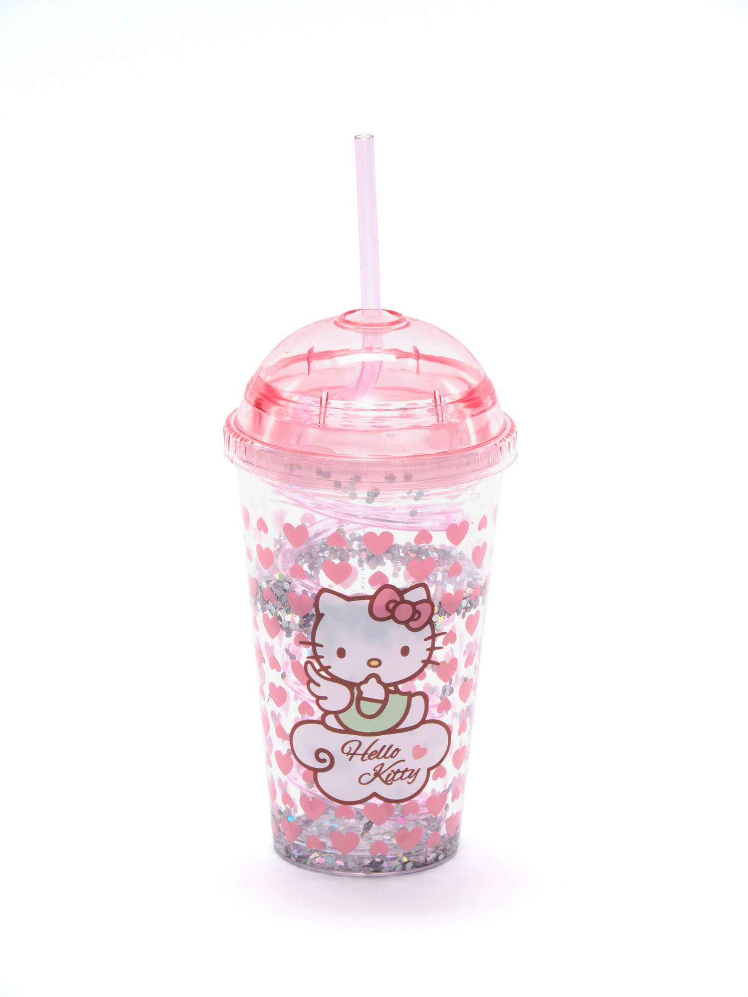 Стакан с трубочкой "Hello Kitty", Остров Мечты, 450 мл