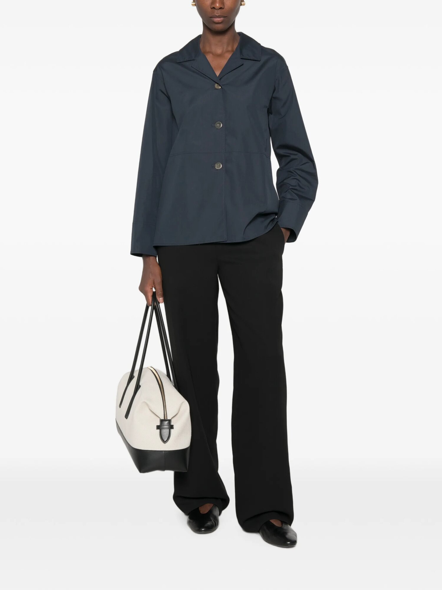 Рубашка Max Mara, размер 42, синий — фото 1