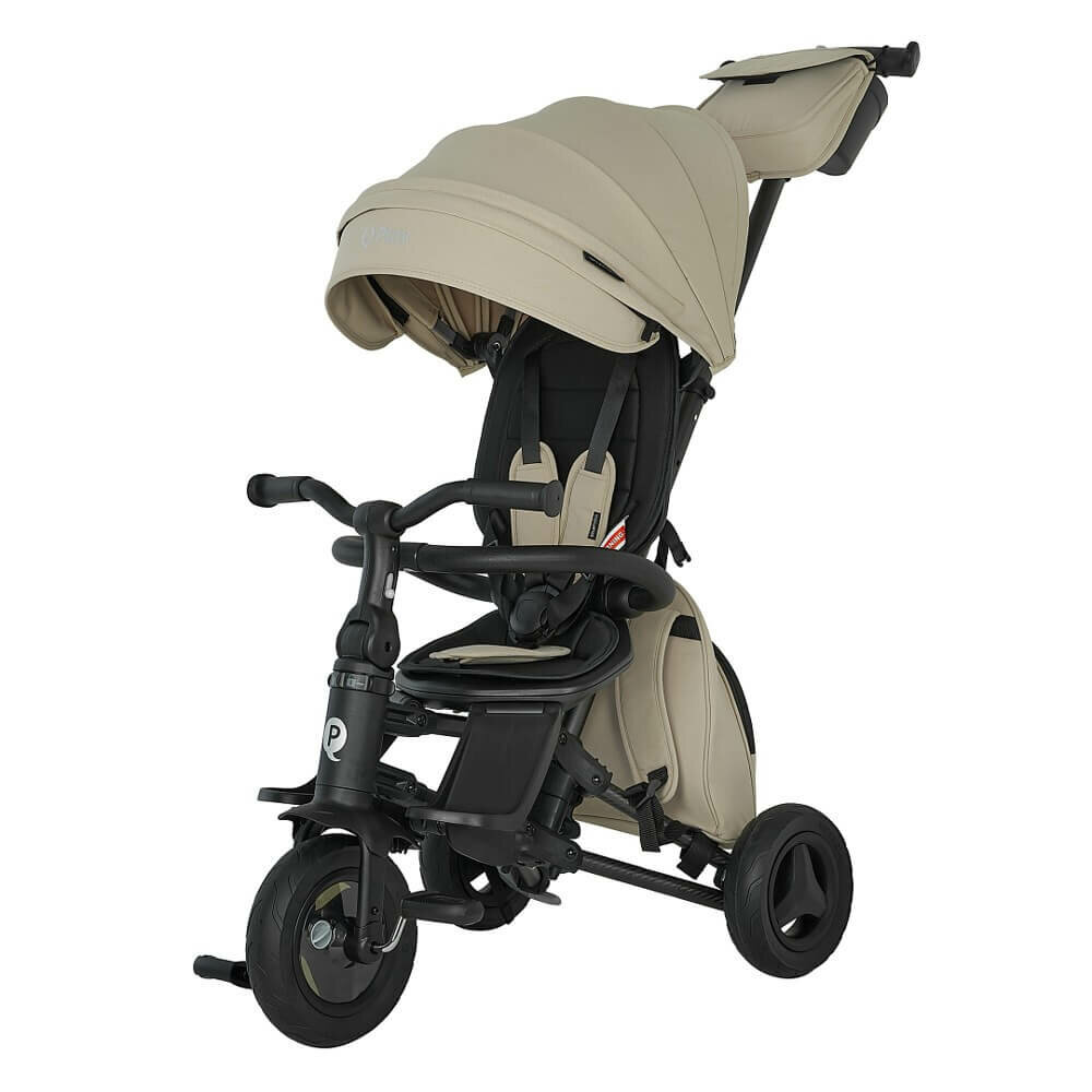 Qplay Nova PLUS Carbon Fiber, детский детский трехколесный велосипед от 10 месяцев до 3-4 лет, цвет Beige