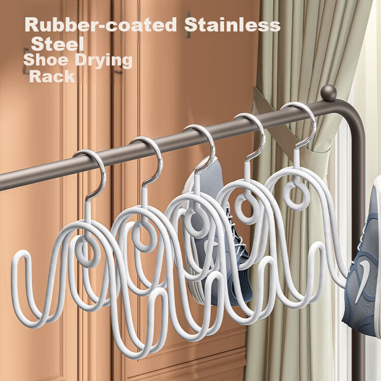 BDO buy one get one free shoe drying rack household shoe rack outdoor balcony sling hanger household wardrobe storage hooks 2