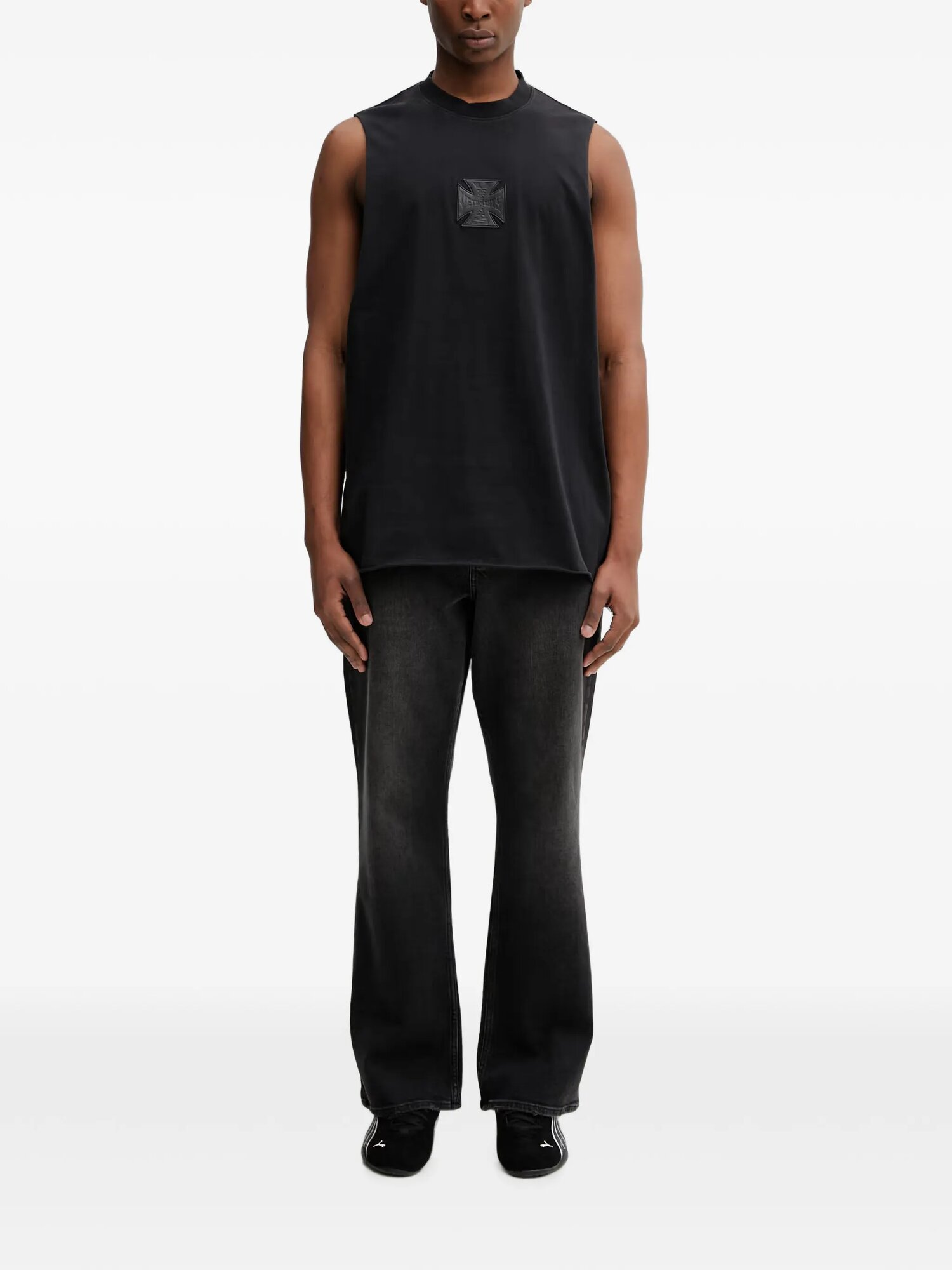 Топ Vetements Logo-patch tank, размер 48 — фото 1