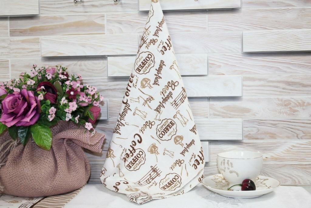 Pastel_lux. Полотенце кухонное. 38х64 см. Coffee.