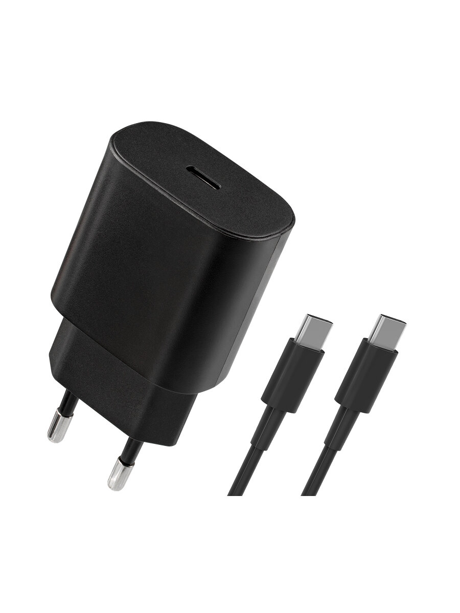 Сетевое зарядное устройство DEFENDER UPA-125 черный (25Вт, USB Type-C, кабель 1м) (83225)