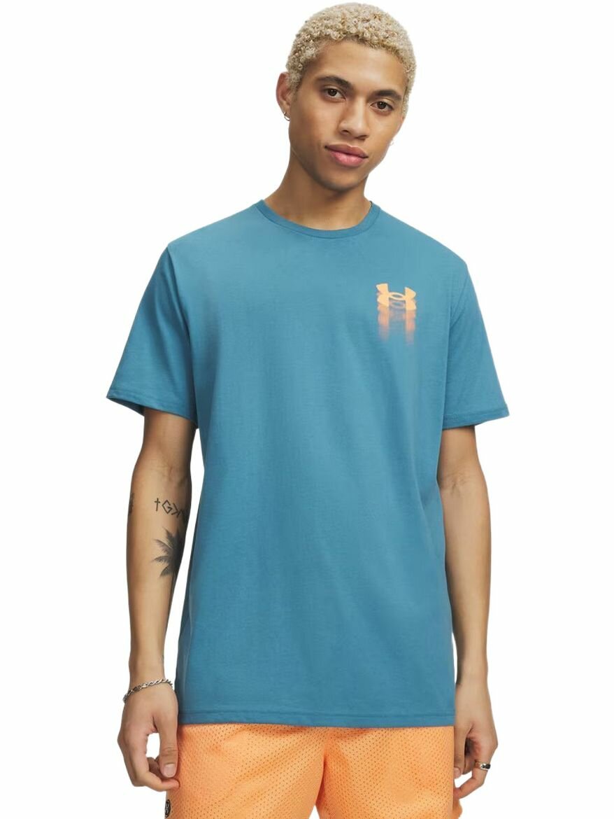 Футболка спортивная UA M BLUR LOGO SS