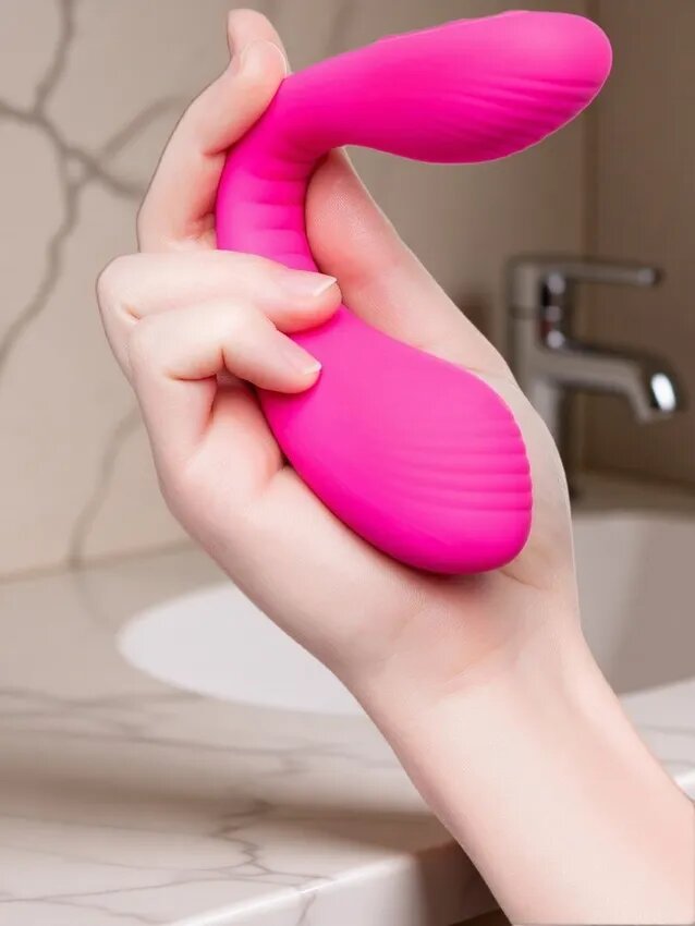 Вибратор LOVENSE Dolce 332328, для пар, гибкий, розовый, 180 г